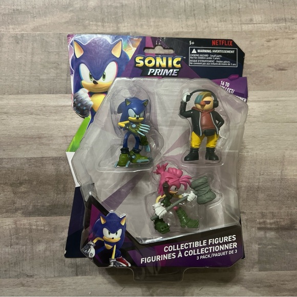Sonic The Hedgehog | Toys | New Sonic Prime Sonic Amy Eggman 3pc ...